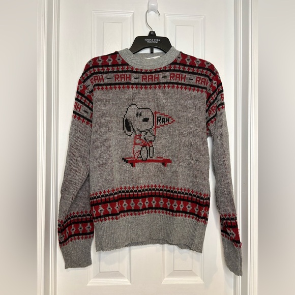 Arrow | Sweaters | Vintage 7s Arrow Peanuts Snoopy Acrylicpoly Knit ...